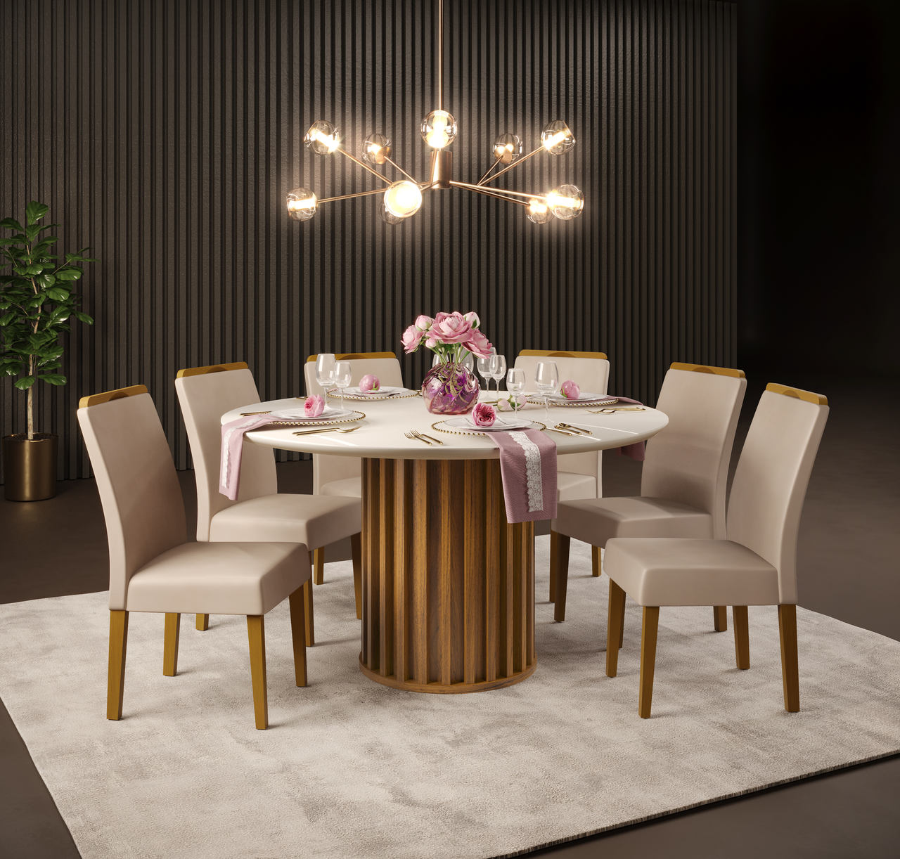 Mesa Viena 1360mm redonda