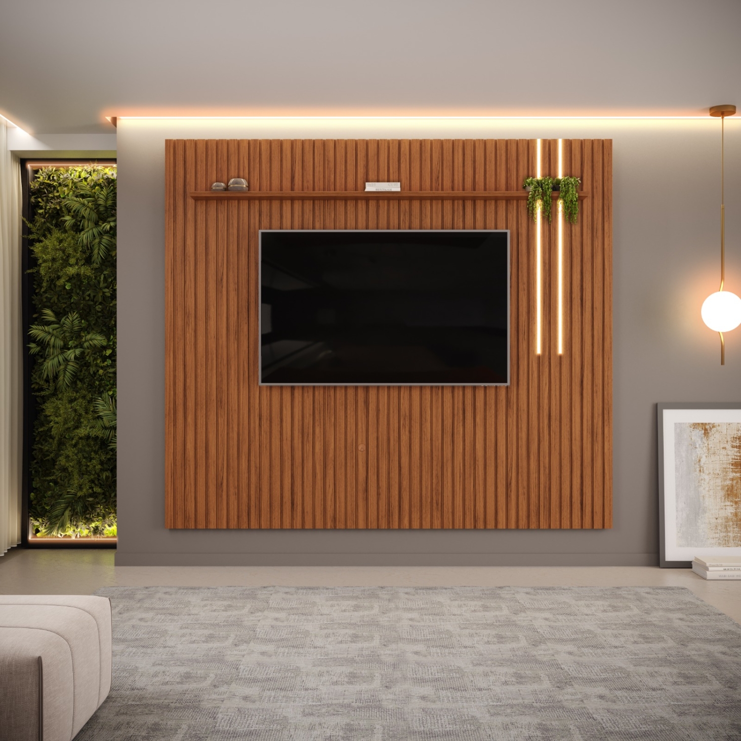 Painel Ripado Pratic (2 opções de altura e 5 opções de largura)
