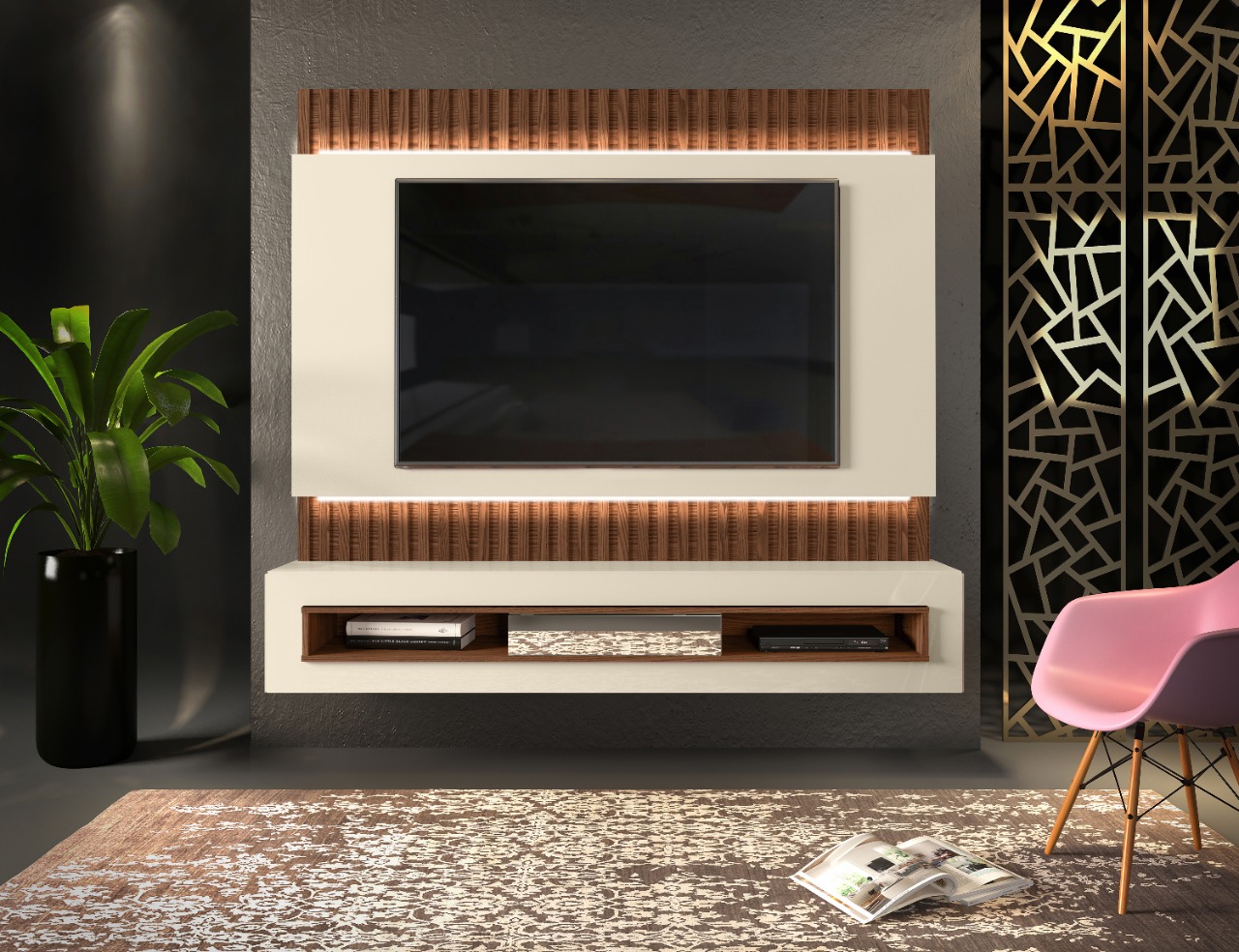 Belutti Tv Wall Panel 1800mm TV 65 inches