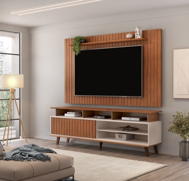 Rack Flat 1500 mm e Painel Extensível Trend (1360, 1500 e 1600 mm)